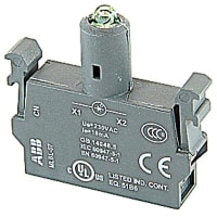 ABB - MLBL-01W - Accessories, LED Block, Integrated LED, 2 Position, 24 V, White - RS