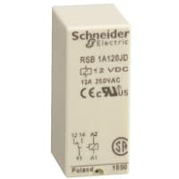 Schneider Electric - RPM12BD - Power Relay, SPDT, 15A, 24VDC, Plug-In Terminal, w/LED, RMP ...