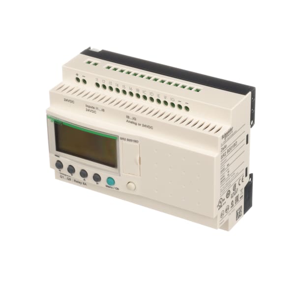 Schneider Electric - SR2B201BD - Smart Relay, Programmable, 24VDC, 20-Pin, 12VDC, 8, Zelio Logic ...