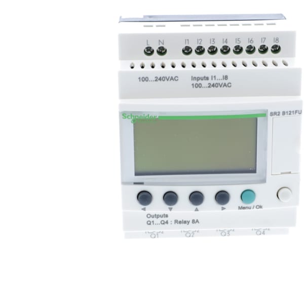 Schneider Electric - SR2B121FU - Compact Smart Relay/Programmable 12 I/O, 100-240VAC, LCD, Zelio ...