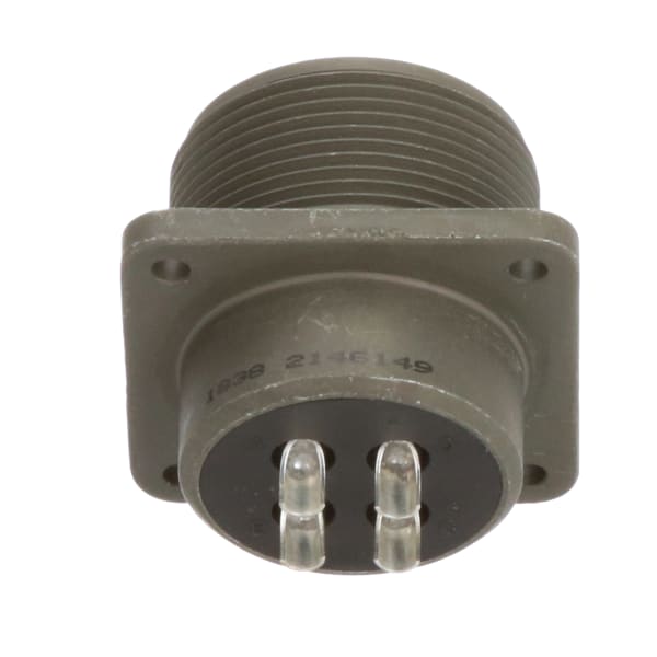 Amphenol Industrial - MS3102A20-4P - Connector box receptacle class a size 20 4 #12 solder pin ...
