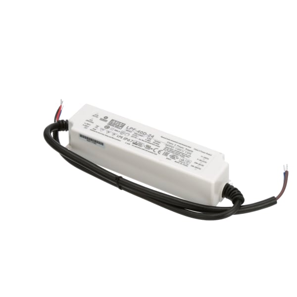 MEAN WELL - LPF-40D-24 - Power Supply,AC-DC,24V,1.67A,100-305V In,Enclosed,PFC,LED Driver,LPF ...