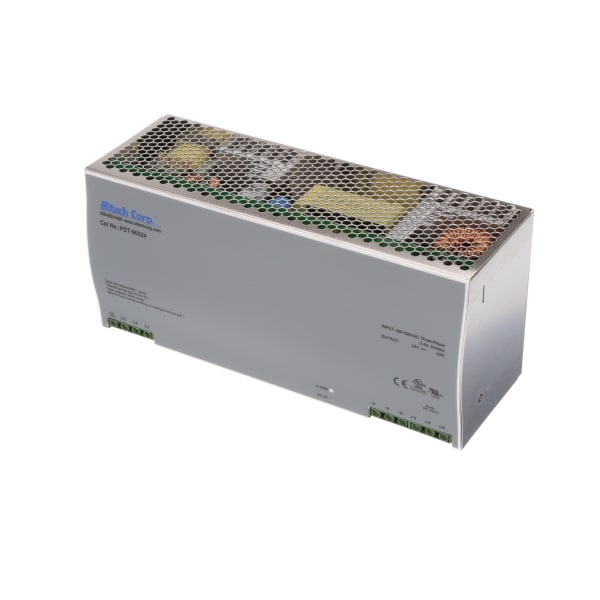 Altech Corp - PST-96024 - Power Supply,AC-DC,24V,40A,340-550V In,Enclosed,DIN Rail Mount,960W ...