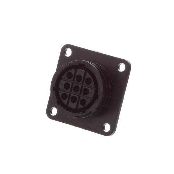 TE Connectivity - 211769-1 - Connector Housing CPC Receptacle 9 Pos Sz. 17 Series 1 Panel Mount ...