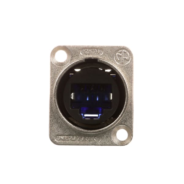Neutrik - NE8FDY-C6 - RJ45 Receptacle, CAT6, D-Shaped, Nickel, 24-22AWG ...