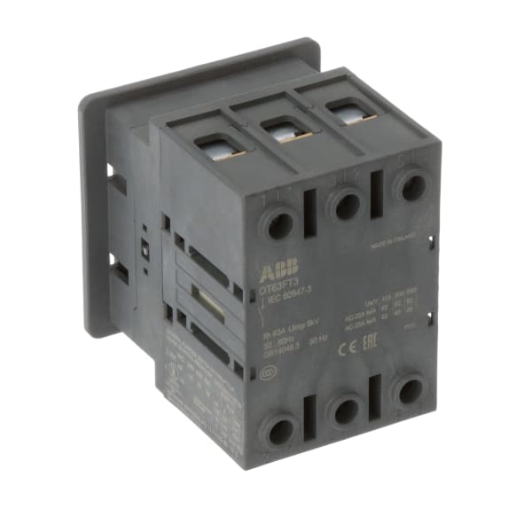 ABB - OT63FT3 - Non-Fused Disconnect switch 60A 3 Poles 600VAC, Door Mount , UL508 - RS