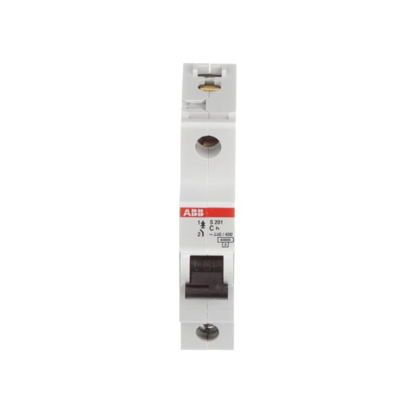 ABB - S201-C6 - Circuit Breaker, Supplementary, C Curve, 1-Pole, 6A, 480Y/277 VAC, UL1077, DIN - RS