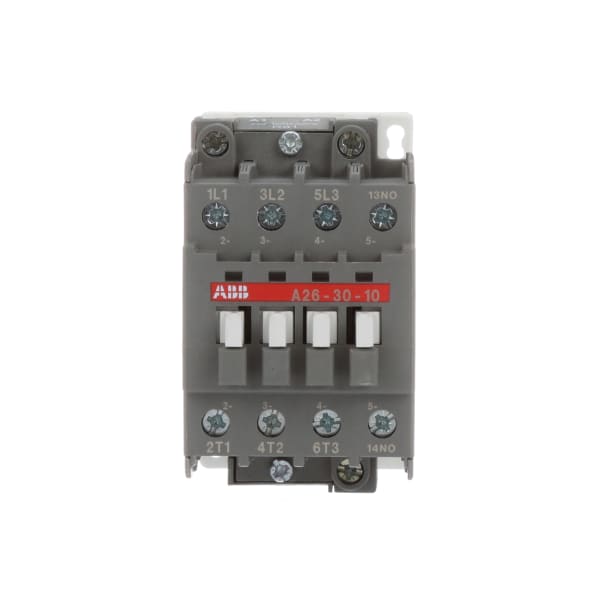 ABB - A26-30-10-81 - Contactor,NEMA,3 Pole,28A,24VAC@60Hz,24VAC@50Hz Coil,DIN Rail/Panel Mount - RS