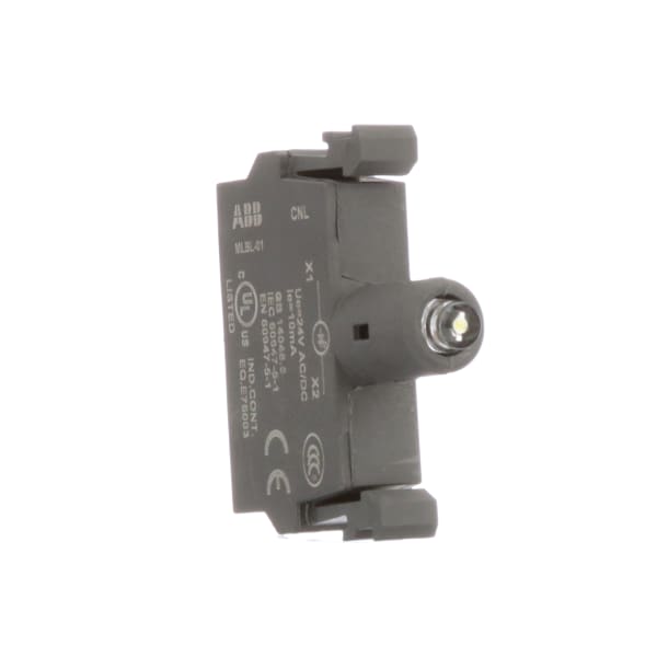 ABB - MLBL-01W - Accessories, LED Block, Integrated LED, 2 Position, 24 V, White - RS