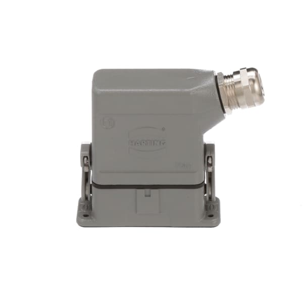 HARTING - 10200100000 - Side Entry Metal Hood, Straight, Bulkhead ... HARTING - 10200100000 - Side Entry Metal Hood, Straight, Bulkhead ...