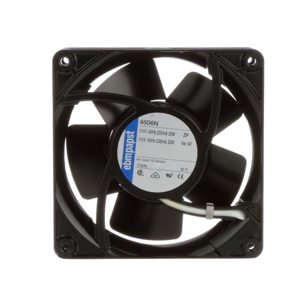 ebm-papst - 4606N - AC Fan, 115V, 120x120x38mm, 105.9CFM, 18W, 51dBA, 2650RPM, Terminals - RS