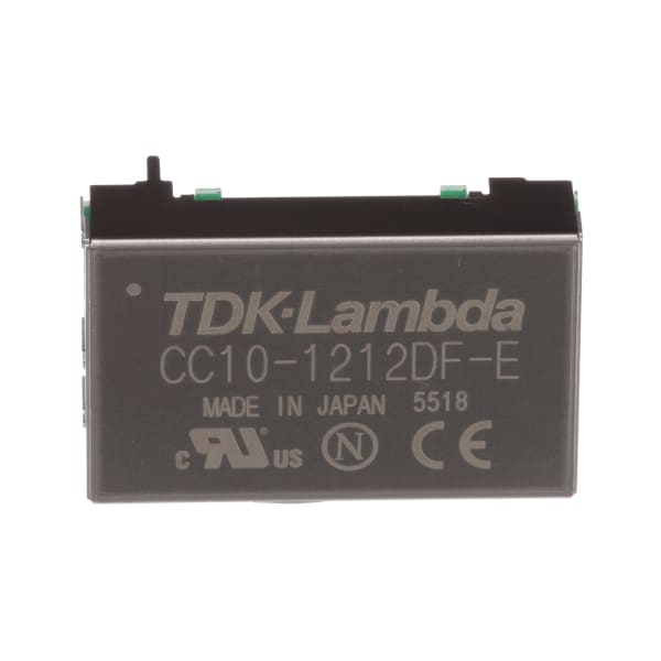 TDK-Lambda - CC10-1212DF-E - DC-DC Converter, Out -12, +12VDC, In 12VDC, Thru-Hole, Open-Frame ...