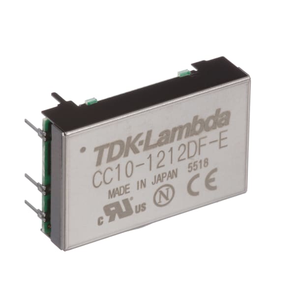 TDK-Lambda - CC10-1212DF-E - DC-DC Converter, Out -12, +12VDC, In 12VDC, Thru-Hole, Open-Frame ...