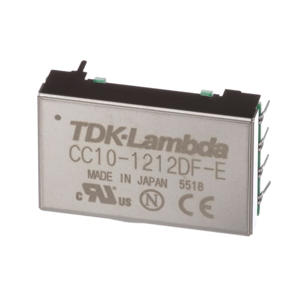 TDK-Lambda - CC10-1212DF-E - DC-DC Converter, Out -12, +12VDC, In 12VDC, Thru-Hole, Open-Frame ...