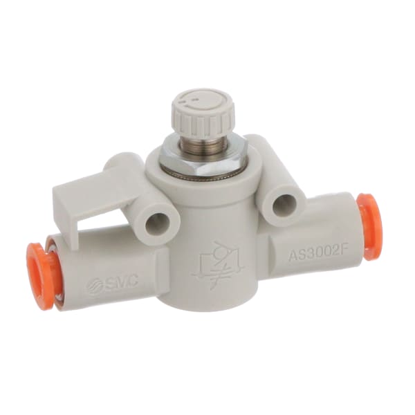 SMC Corporation - AS3002F-07 - AS Series Speed Controller, 1/4in Tube Inlet Port x 1/4in Tube ...