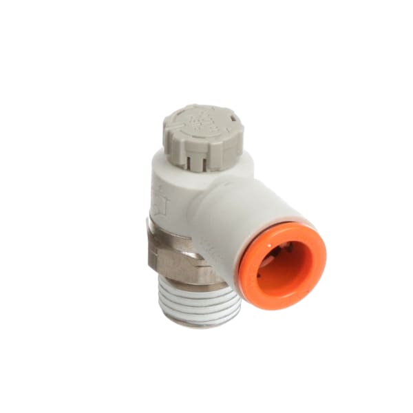 SMC Corporation - AS2201F-N02-11SA - Speed controller, elbow, meter-out, 3/8" one-touch x 1/4 ...