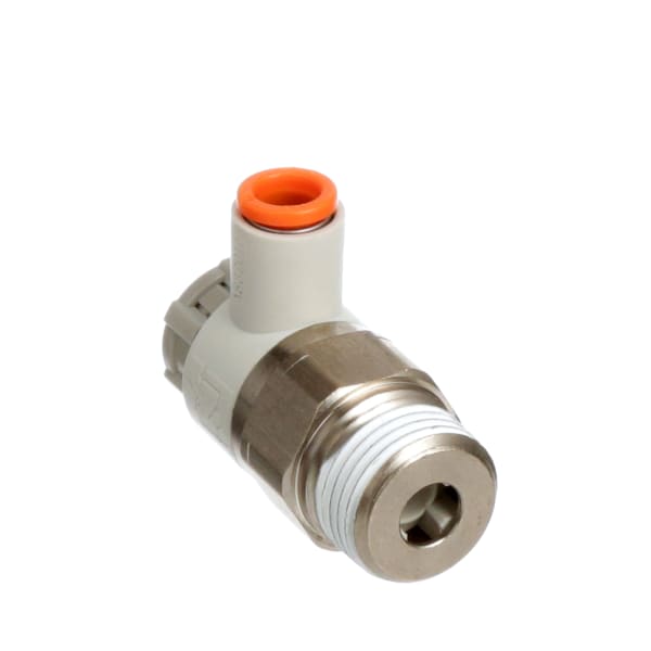 SMC Corporation - AS3201F-N03-07SA - Speed controller, elbow, meter-out, 1/4" one-touch x 3/8 ...