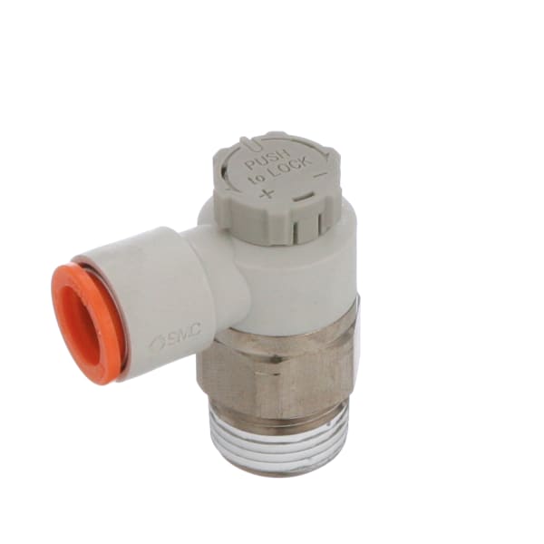 SMC Corporation - AS3201F-N03-11SA - Speed controller, elbow, meter-out, 3/8" one-touch x 3/8 ...