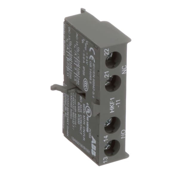 ABB - HKF1-11 - Auxiliary Contacts, 1NO-1NC, Front Mount, Screw Terminals, HKF Series - RS