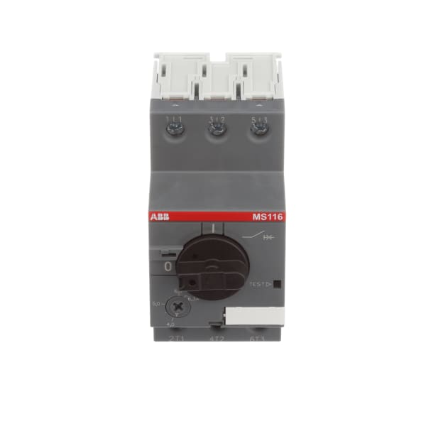 ABB - MS116-6.3 - Manual Motor Starter, 3hp@480V, 4-6.3A, 690V, Thermal/Magnetic, MS116 Series - RS
