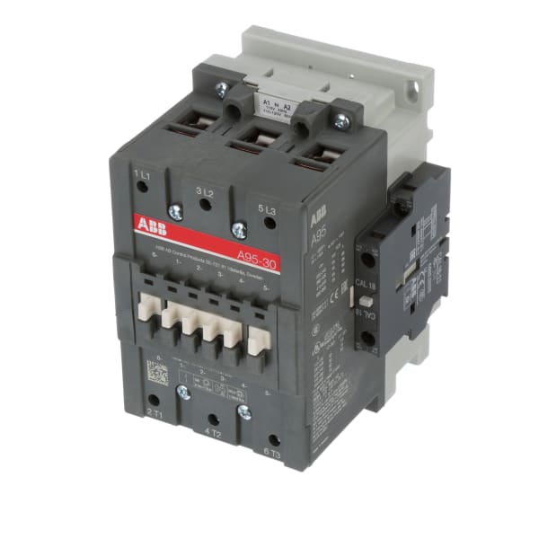 ABB - A95-30-22-84 - Contactor, NEMA, 3 P, 95A, 110-120VAC@60Hz, 110VAC@50Hz Coil, DIN Rail ...