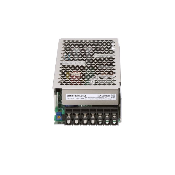 TDK-Lambda - HWS150A-24/A - Power Supply, AC/DC-DC, 24V@6.5A, 85-265VAC/120-370VAC, Enclosed,PFC ...