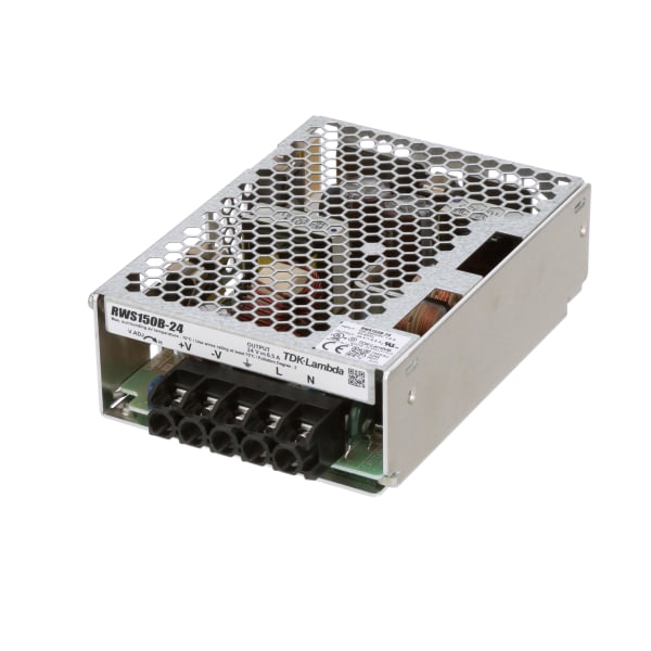TDK-Lambda - RWS150B-24 - AC-DC Power Supply, 24V, 6.5A, 85-265V, Enclosed, Embedded, 156W ...