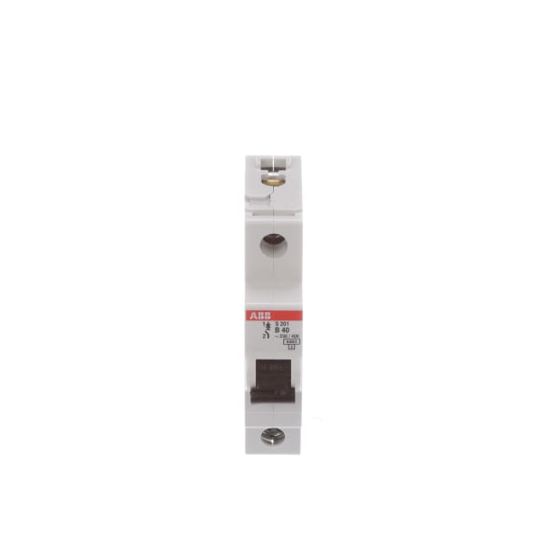 ABB - S201-B40 - Circuit Breaker; 1-P; B Curve; 40A; 6kA; 480Y/277VAC; Handle; Screw Terminals - RS