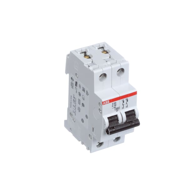 ABB - S202-C32 - Circuit Breaker, 2-Pole, C Curve, 32A, 6kA, 480Y/277VAC, Handle, Screw ...