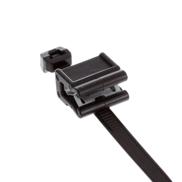 HellermannTyton - 156-00017 - Cable Tie & Edge Clip, 50lb, 6" L, EC21, Panel Thickness 0.04-0.12 ...