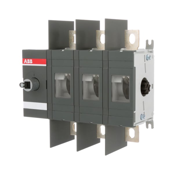 ABB - OT400U03 - Non-Fused Disconnect switch 400A 3 Poles 600VAC, Panel Mount, IEC 60947-3 - RS