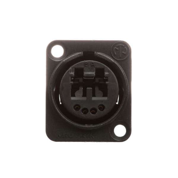 Neutrik - NO2-4FDW-A - Audio/Video Connectors, DUO Chassis, Black, 4 ...