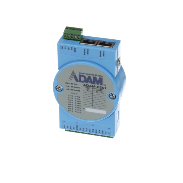 Advantech - ADAM-6251-AE - 16-Channel Isolated Digital Input Modbus TCP - RS