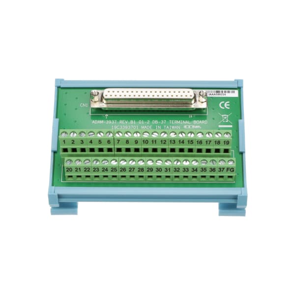 Advantech - ADAM-3937-BE - Wiring Terminal Module, DB-37, DIN Rail, 37 ...