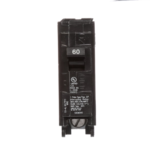 Siemens - Q160 - Circuit Breaker 60A 1P 120V 10K QP - RS