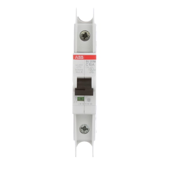ABB - SU201M-C10 - Miniature Circuit Breaker C-Characteristic, 10kA, 10A, 1P UL489 - RS