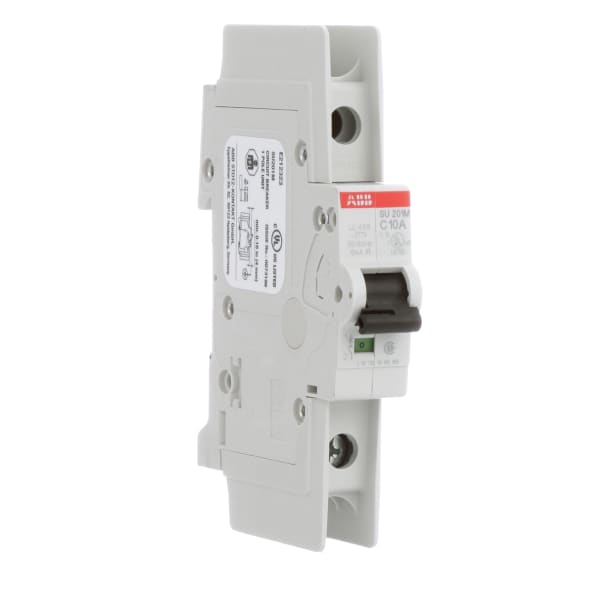 ABB - SU201M-C10 - Miniature Circuit Breaker C-Characteristic, 10kA, 10A, 1P UL489 - RS