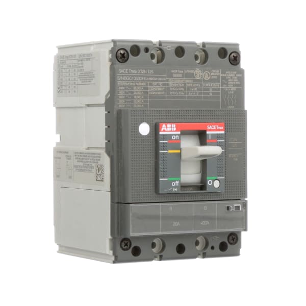 ABB - XT2NU3020AFF000XXX - Tmax Breaker Frame Size XT2N 125 Thermal Magnetic Fixed 20-400 Three ...