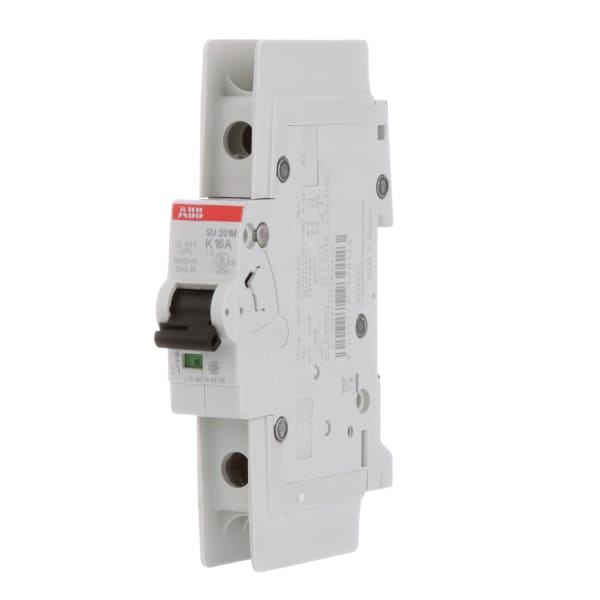 ABB - SU201M-K16 - Miniature Circuit Breaker, 16 Amps, 1 Pole, Interrupt 10 kA, Trip Curve K - RS