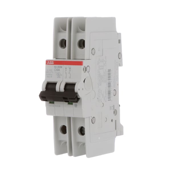 ABB - SU202M-C6 - Miniature Circuit Breaker, Trip Curve C, 6 Amp, 2 Pole, Ul489 - RS