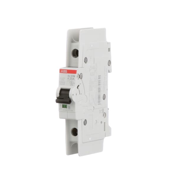 ABB - SU201M-K20 - Miniature Circuit Breaker, Trip Curve K, 20 Amp, 1 Pole, Ul489 - RS