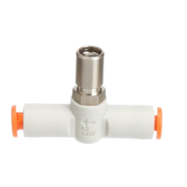 SMC Corporation - AS1001F-03T - Speed Control One Touch Fitting, In-Line, M5 Body, 5/32 Tube, AS ...
