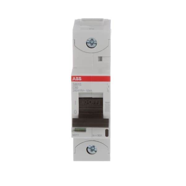 ABB - S801S-C80 - Circuit Breaker S500-S800 MINI S MCB S800S 1P C 80A - RS