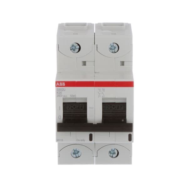 ABB - S802U-K25 - Circuit Breaker, S800U Miniature S MCB S800 2P K 25A - RS
