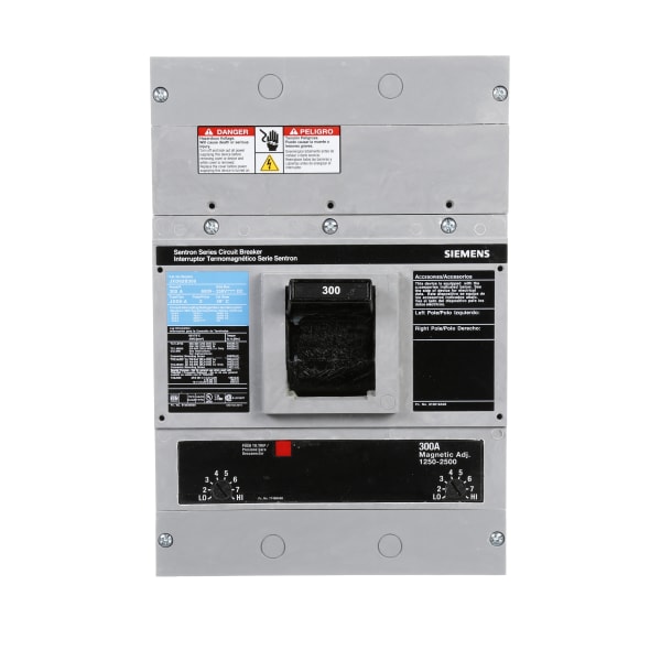 Siemens - JXD62B300 - Circuit Breaker JD6 2P 600V 300A FX - RS