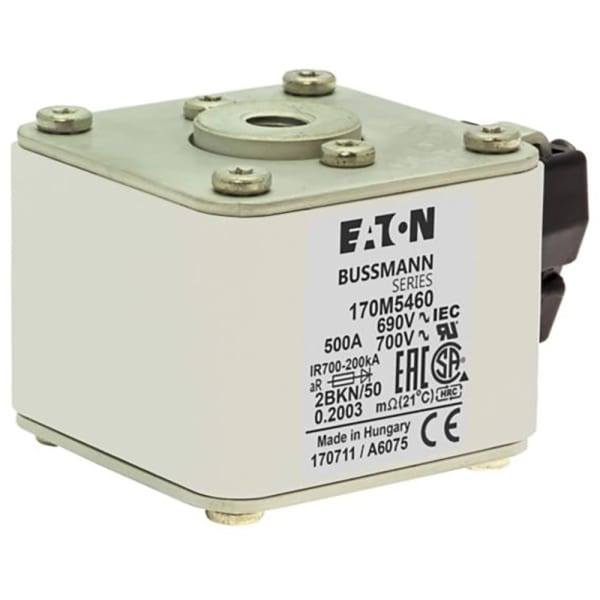 Bussmann by Eaton - 170M5460 - FUSE 500A 690V 2BKN/50 AR UC - RS