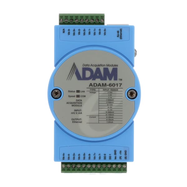 Advantech - ADAM-6017-D - Remote I/O Module, 8 Analog Input Digital Output, adrxo, ADAM-6000 ...