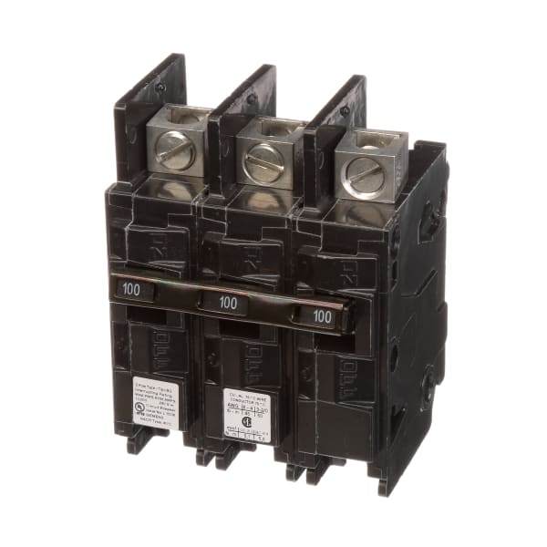 Siemens - BQ3B100L - Circuit Breaker BQ 3P 240V 100A 10K LUG - RS