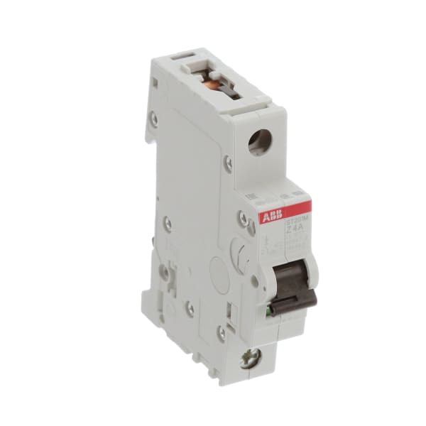 ABB - ST201M-Z4 - Circuit Breaker,Miniature,DIN Rail Mount,Z Curve,1 Pole,4A - RS