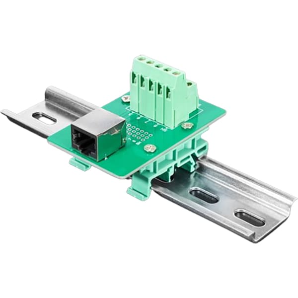 Adafruit Industries - 3797 - DIN Rail RJ-45 To Terminal Block Adapter ...